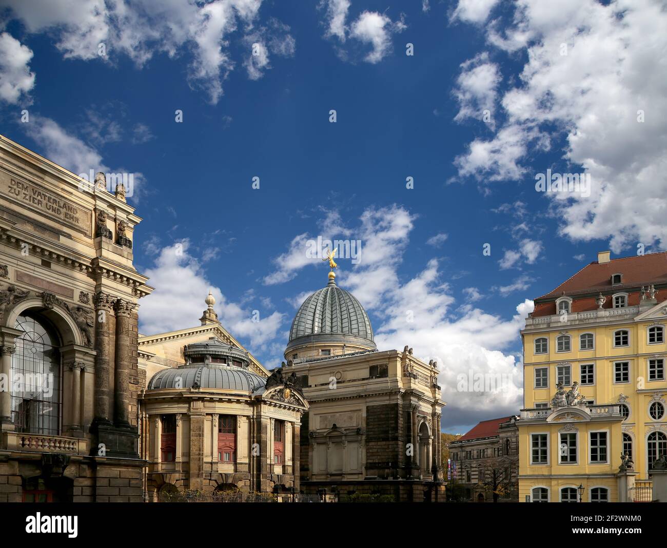 The building in the historic centerof Dresden (landmarks), Germany ...