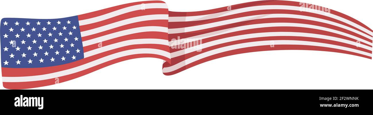 american flag wave national isolated Stock Vector Image & Art - Alamy