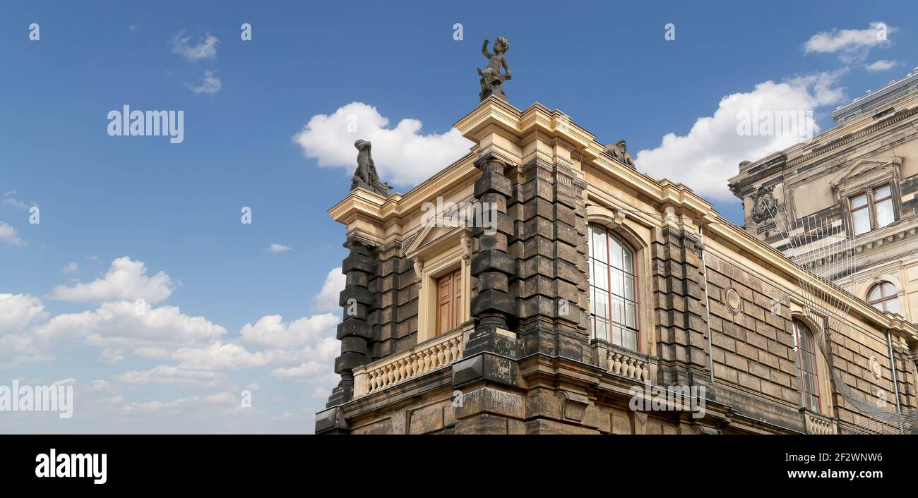 The building in the historic centerof Dresden (landmarks), Germany ...