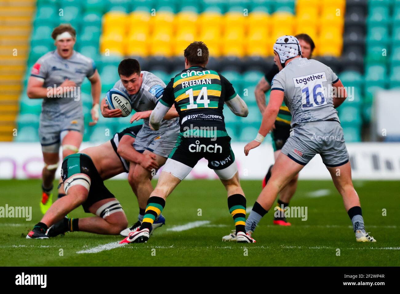 13th March 2021; Franklin’s Gardens, Northampton, East Midlands ...