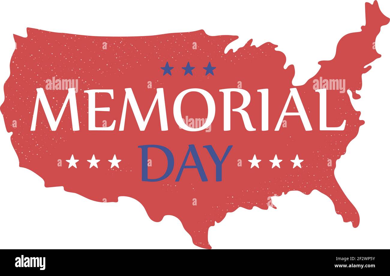 american map lettering memorial day Stock Vector Image & Art - Alamy