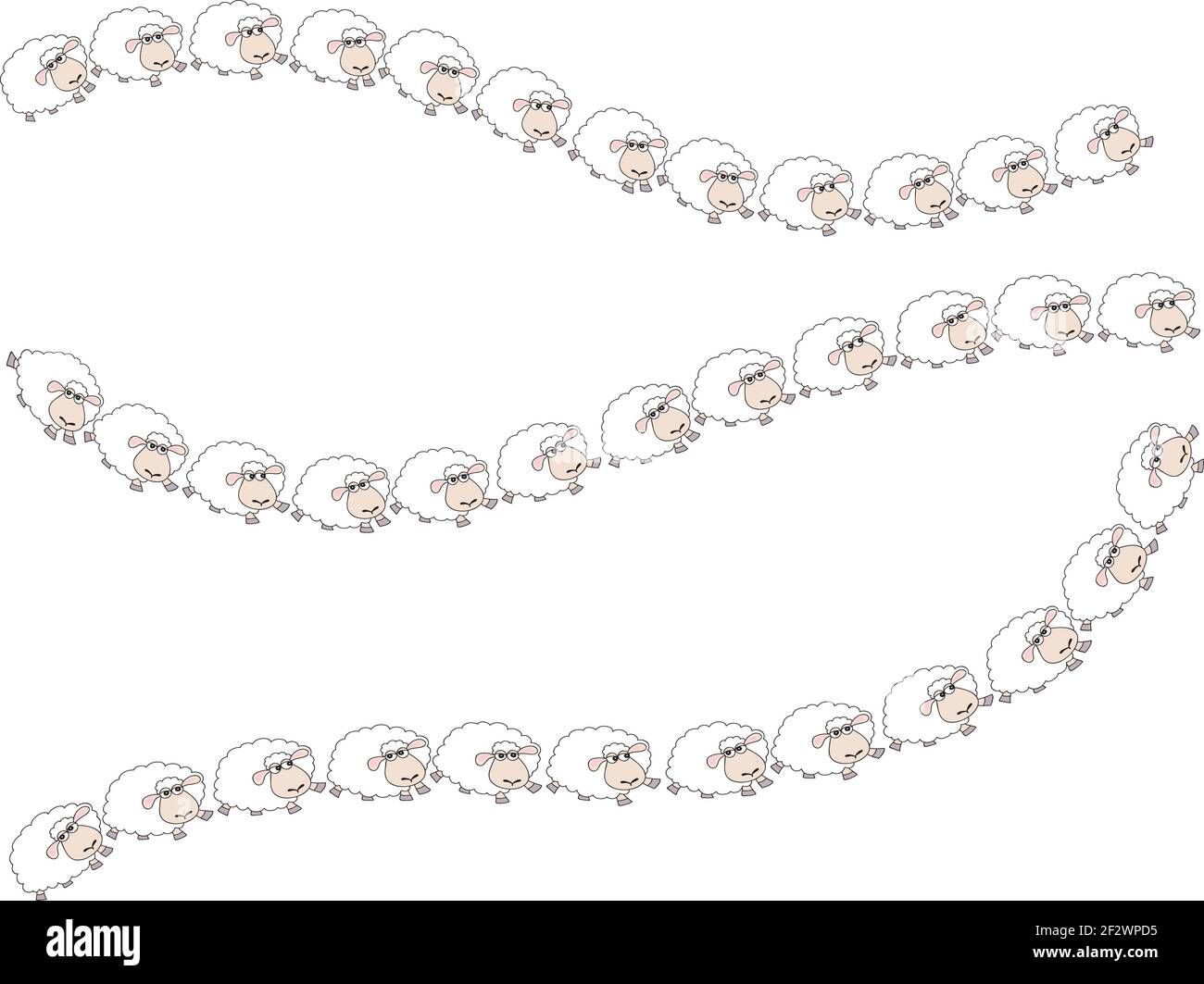sheep cartoon border frame background Stock Vector Image & Art - Alamy