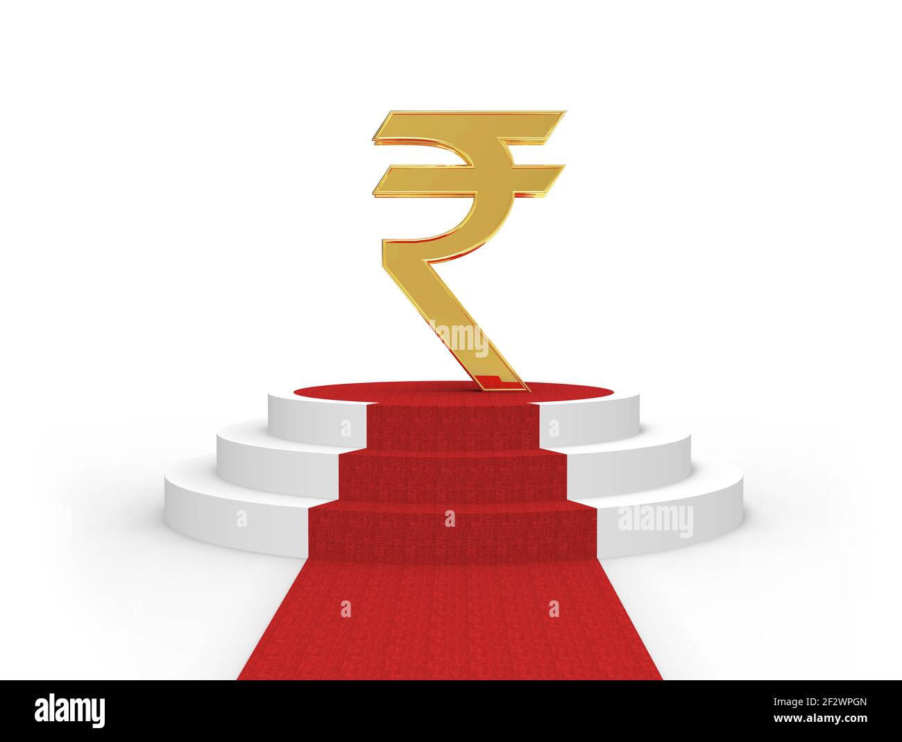 Rupee Sign Red