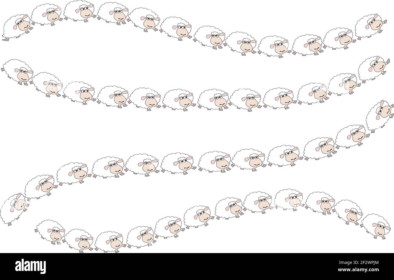 sheep cartoon border frame background Stock Vector Image & Art - Alamy