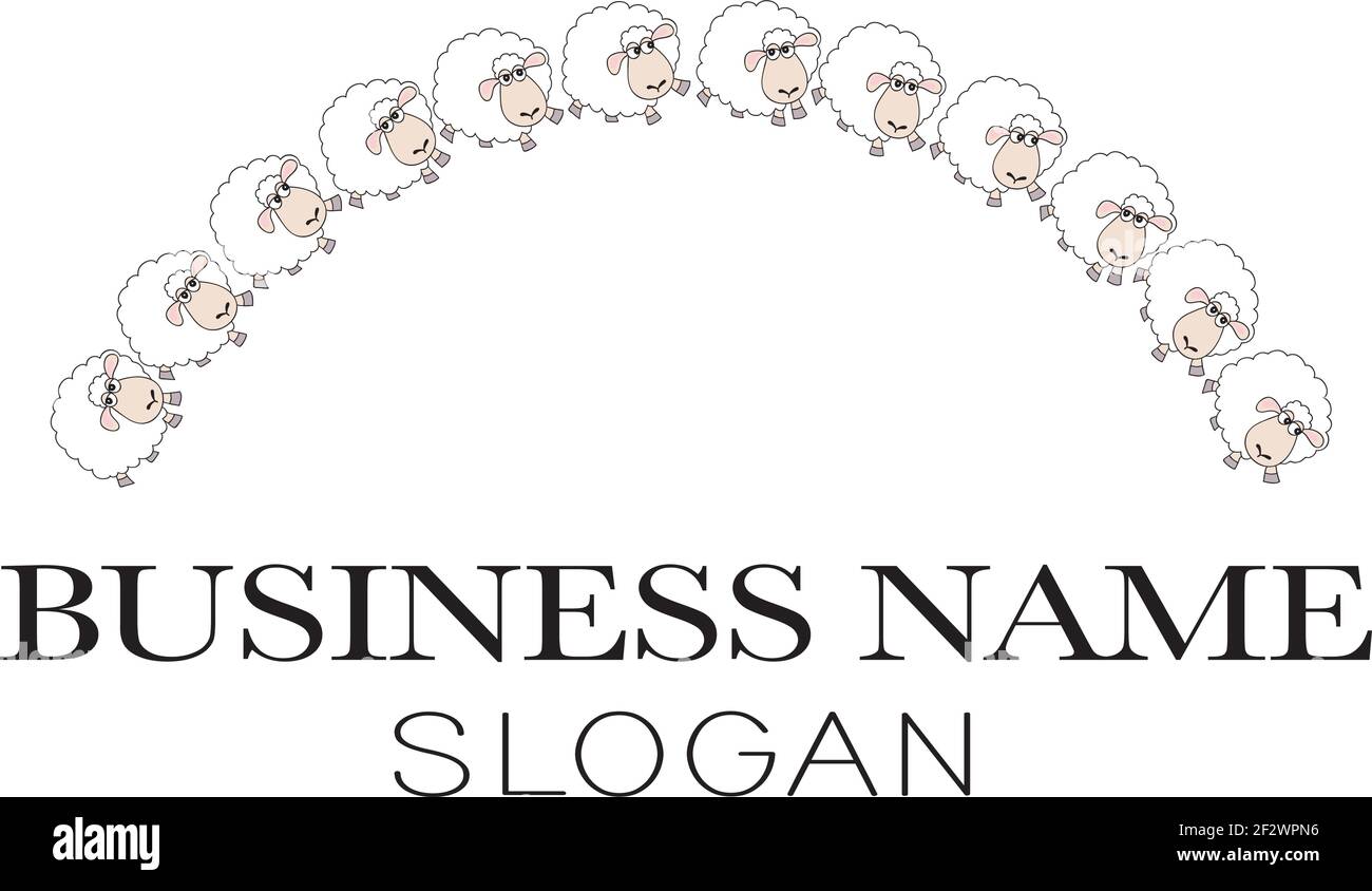 sheep cartoon border frame background Stock Vector Image & Art - Alamy