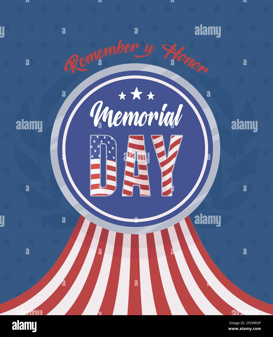 memorial day remember and honor Stock Vector Image & Art - Alamy