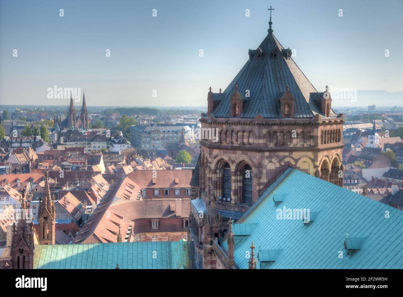 Strasbourg cathedral aerial hi-res stock photography and images - Alamy