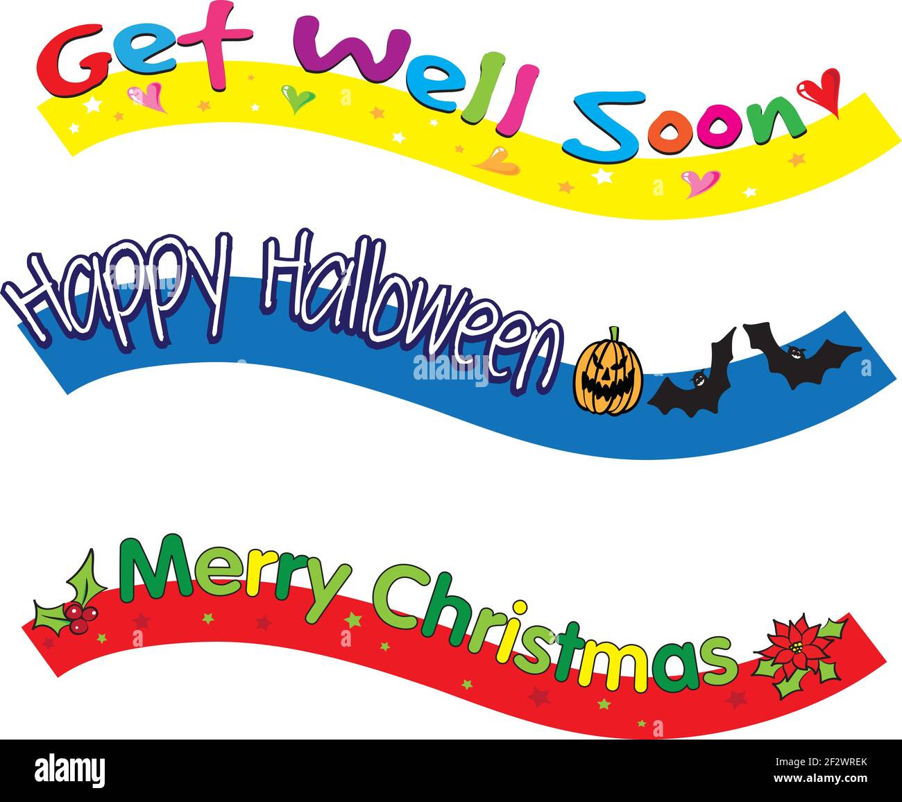 Holiday background set Stock Vector Image & Art - Alamy