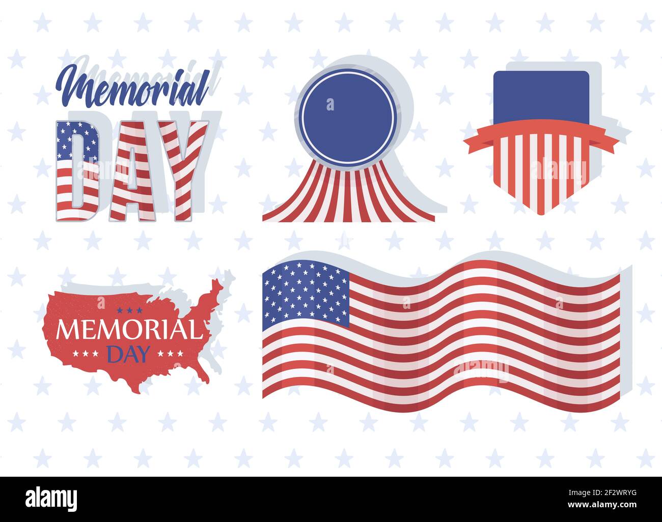 memorial day map flags text Stock Vector Image & Art - Alamy
