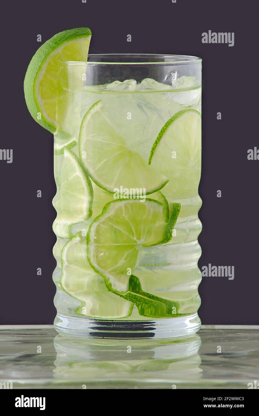 Caipirinha drink. Traditional Brazilian drink made with cachaça, lemon ...