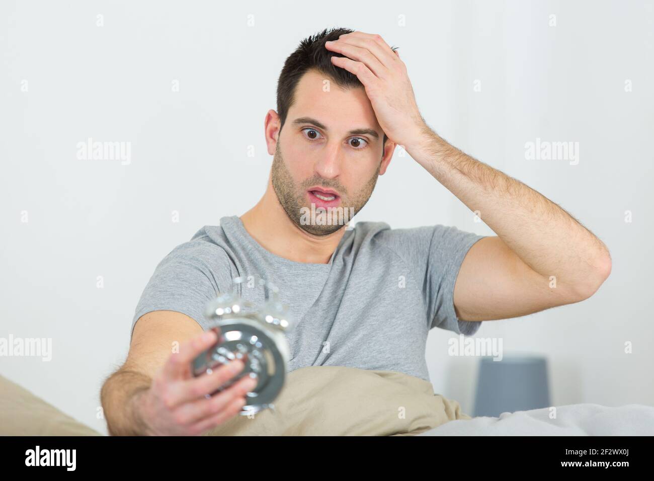 Waking up scared hi-res stock photography and images - Alamy