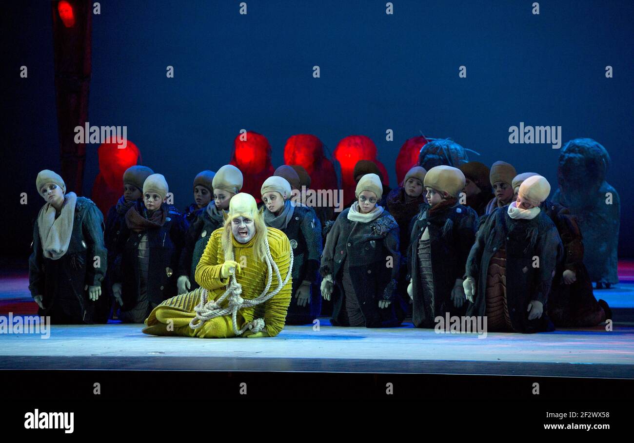 Edem Umerov (Alberich) in DAS RHEINGOLD by Wagner at the Birmingham ...
