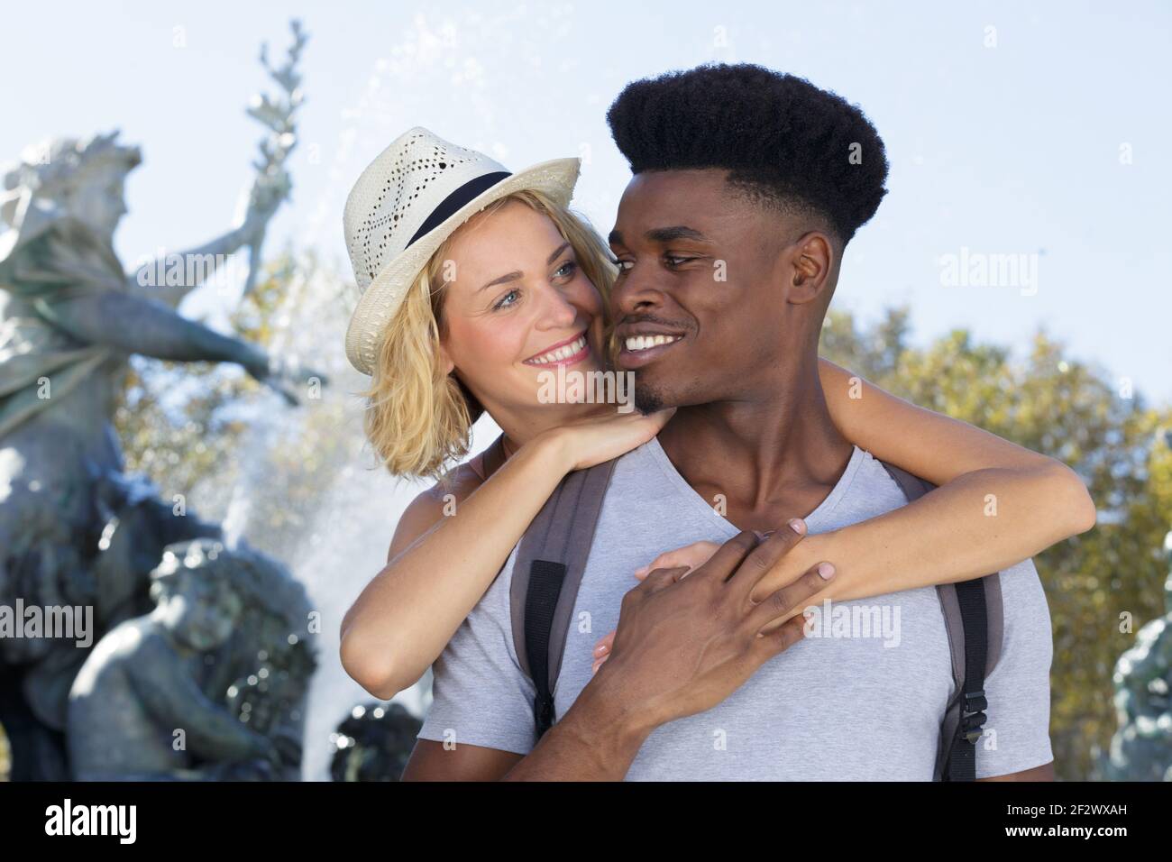 Multicultural couple france hi-res stock photography and images - Alamy