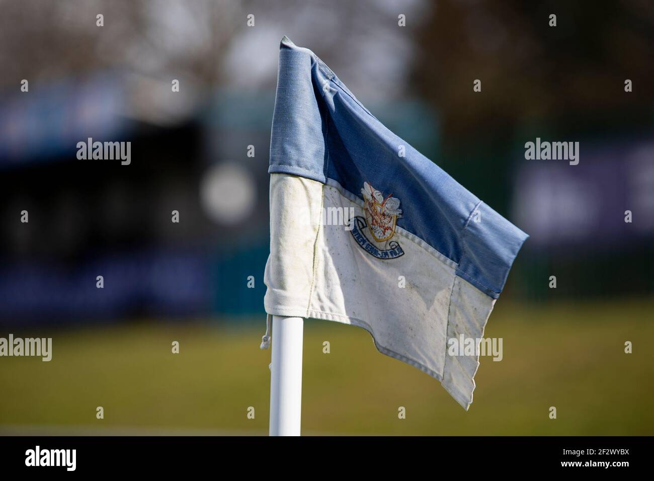 Corner Flag at Bryntirion Park Penybont v Connahs Quay at Bryntirion ...