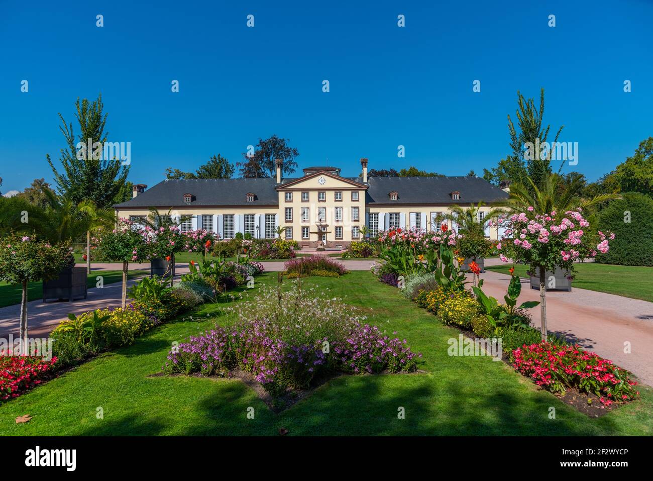 Orangerie building at the Parc de l'Orangerie in Strasbourg, France ...