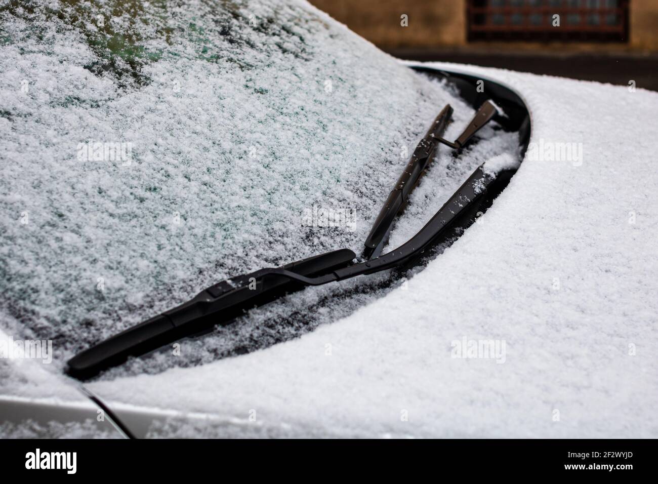 Closeup wipers frosted car hi-res stock photography and images - Alamy
