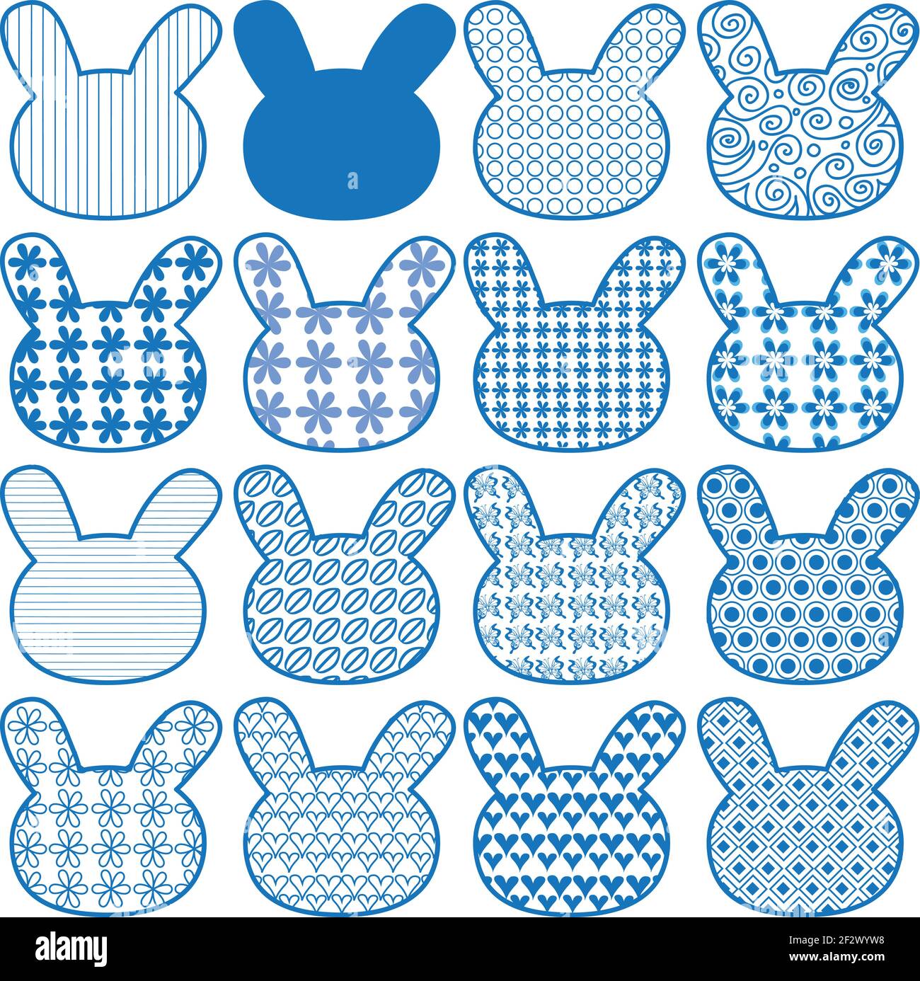 Rabbit pattern hi-res stock photography and images - Alamy
