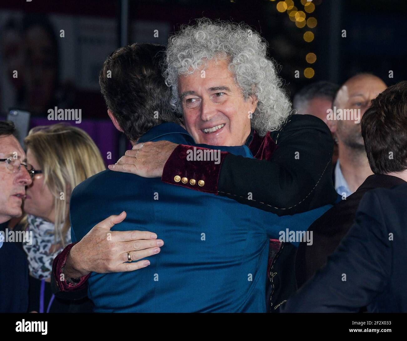 London, United Kingdom. 23rd October 2018. Gwilym Lee and Brian May ...