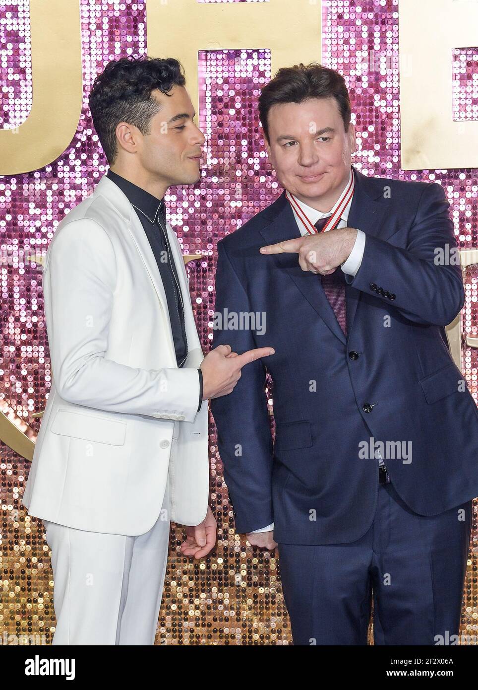 London, United Kingdom. 23rd October 2018. Rami Malek and Mike Myers ...