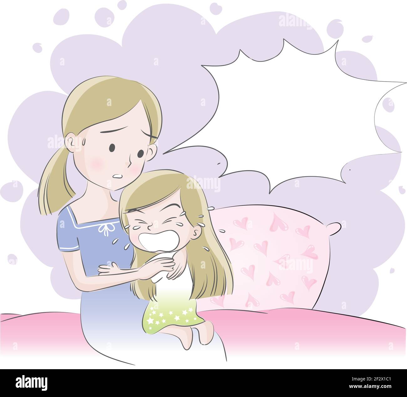 Mommy girl Stock Vector Images - Alamy