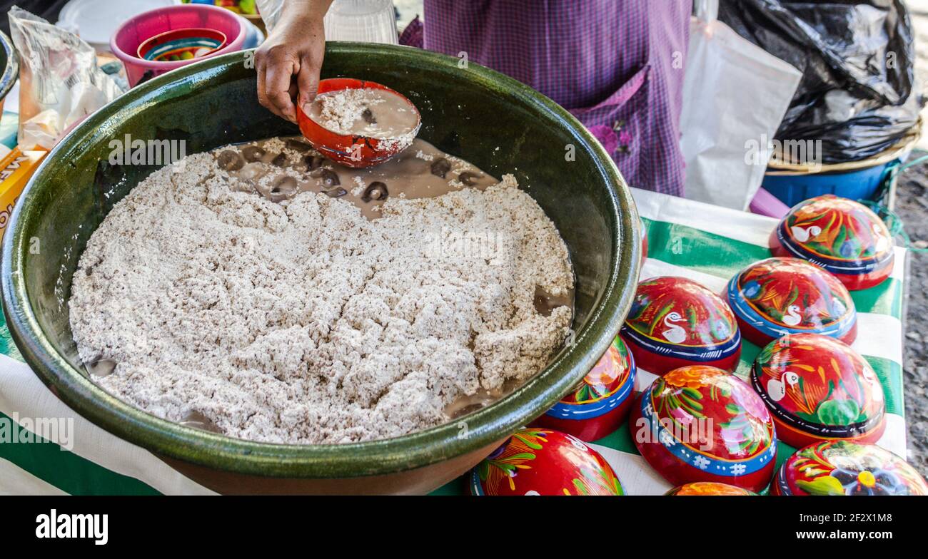 Photograph of the traditional prehispanic drink of Oaxaca Mexico called ...