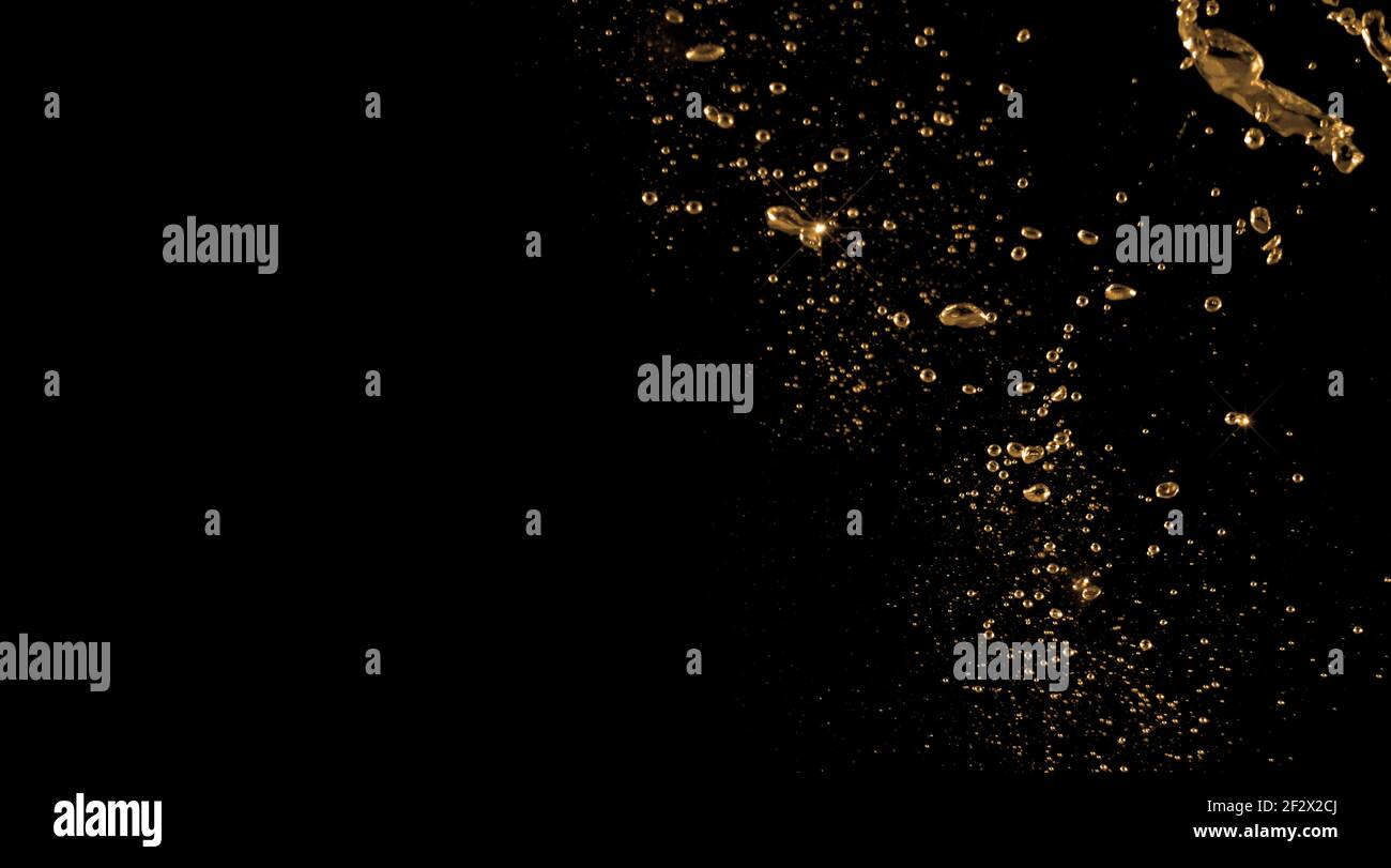 Oil liquid hi speed close up images from diesel gasoline. splashing and ...