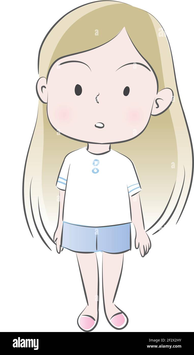 vector cartoon girl Stock Vector Image & Art - Alamy