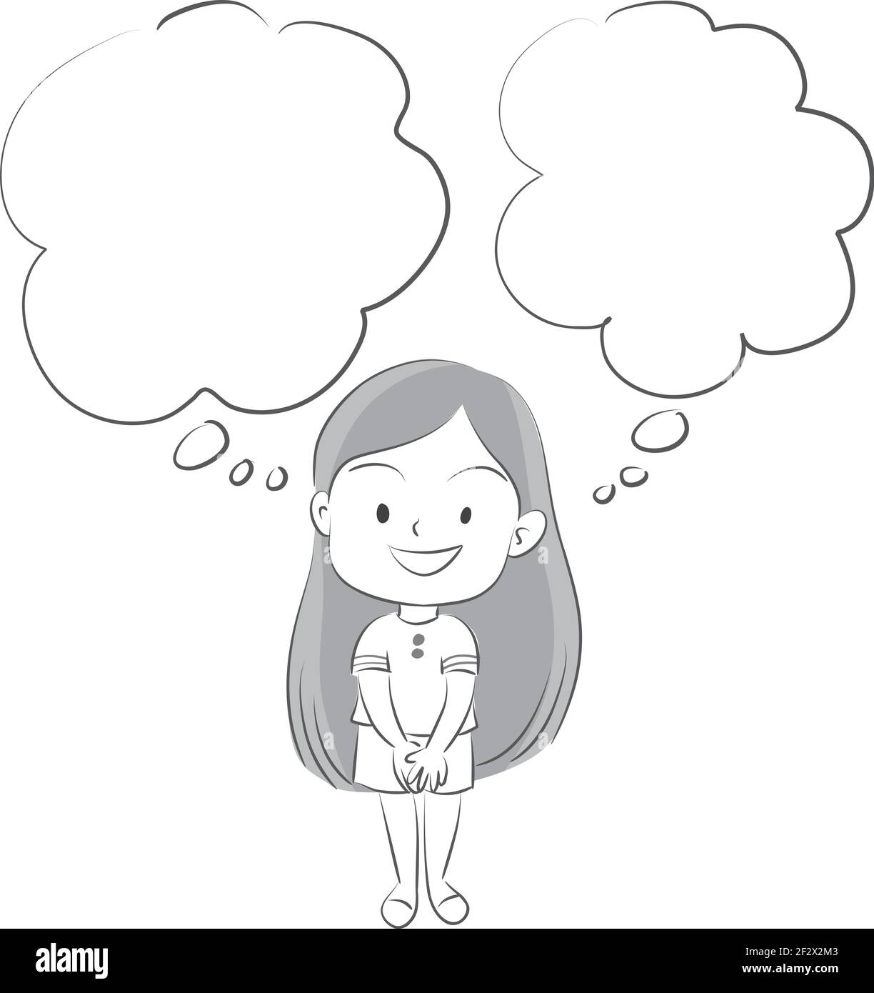 Girl speech Black and White Stock Photos & Images - Alamy