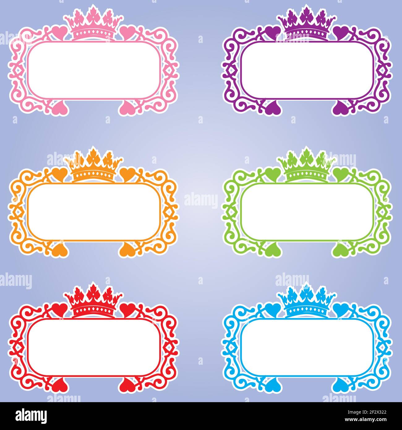 Princess style frame design Stock Vector Image & Art - Alamy