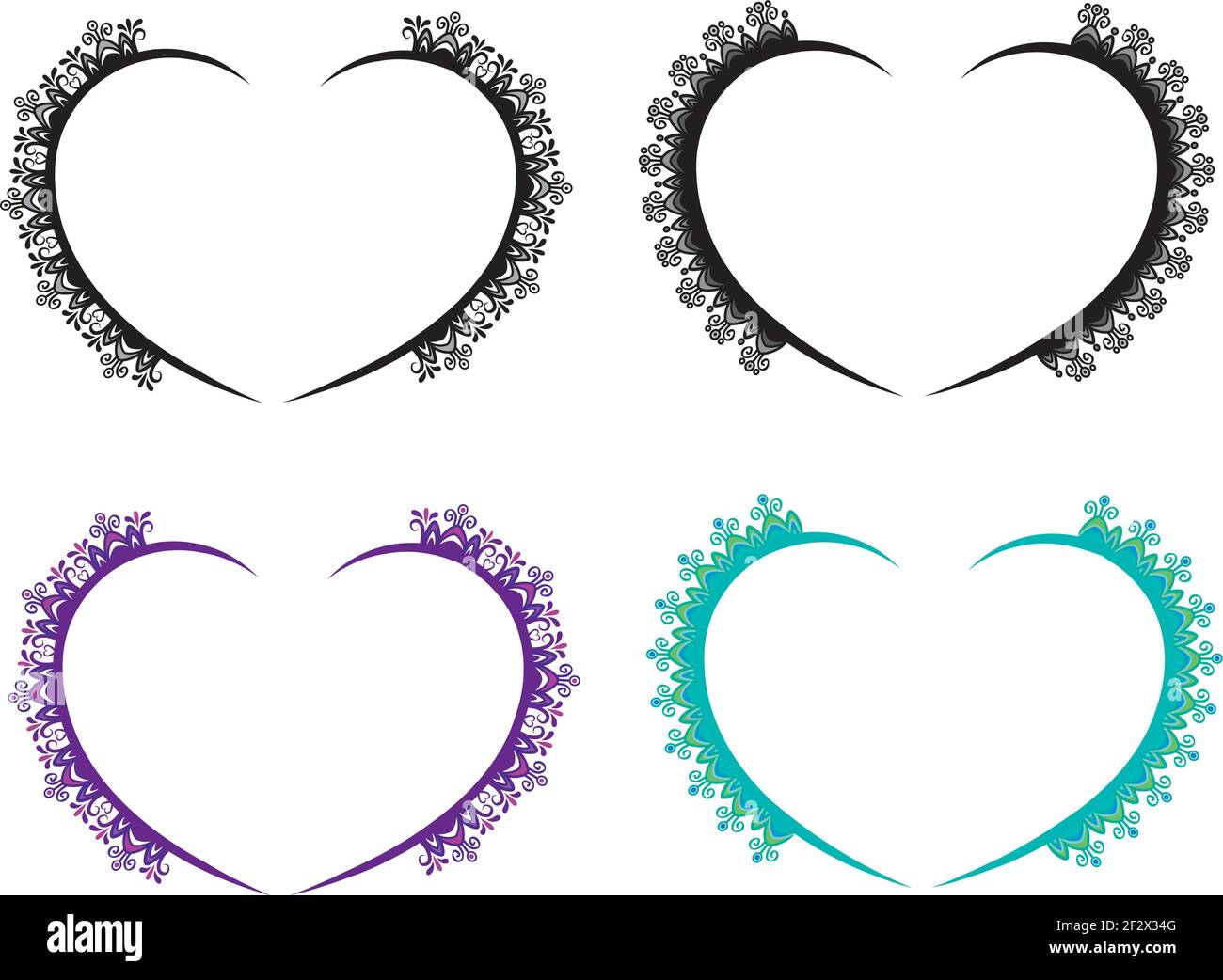 lace frame design series Stock Vector Image & Art - Alamy