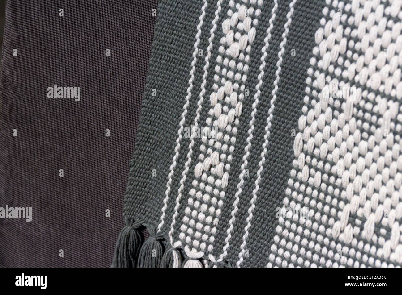 Photograph of an abstract traditional mexican textile texture or ...