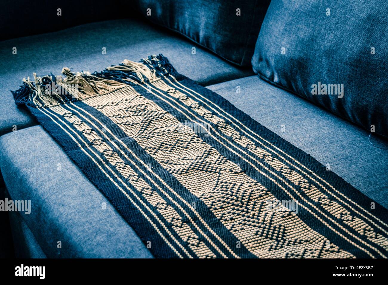 Photograph of an abstract traditional mexican textile texture or ...