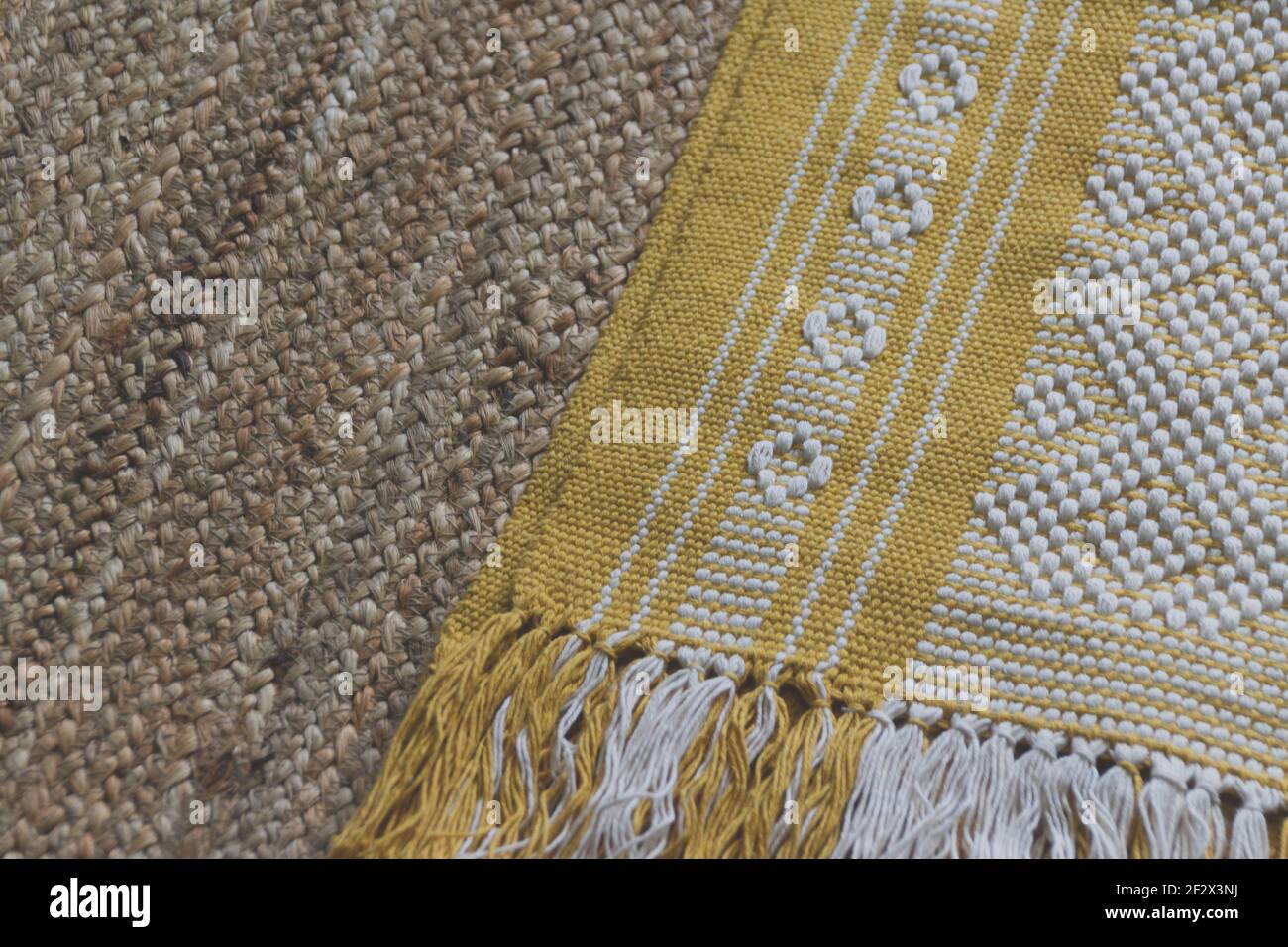 Photograph of an abstract traditional mexican textile texture or ...