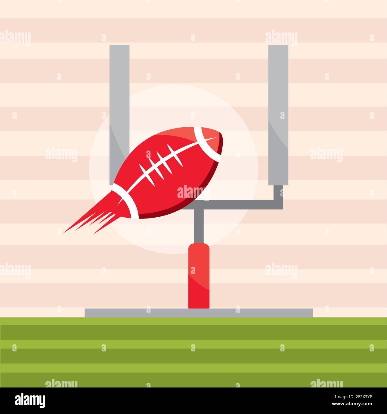 american football ball goal post Stock Vector Image & Art - Alamy