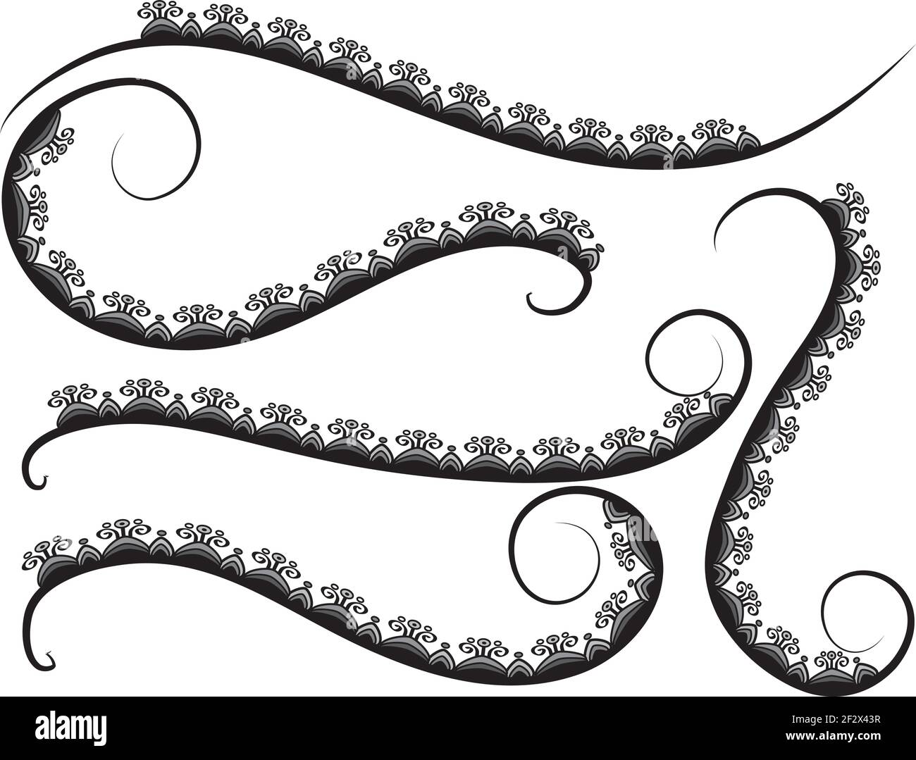 Lace design background set Stock Vector Image & Art - Alamy