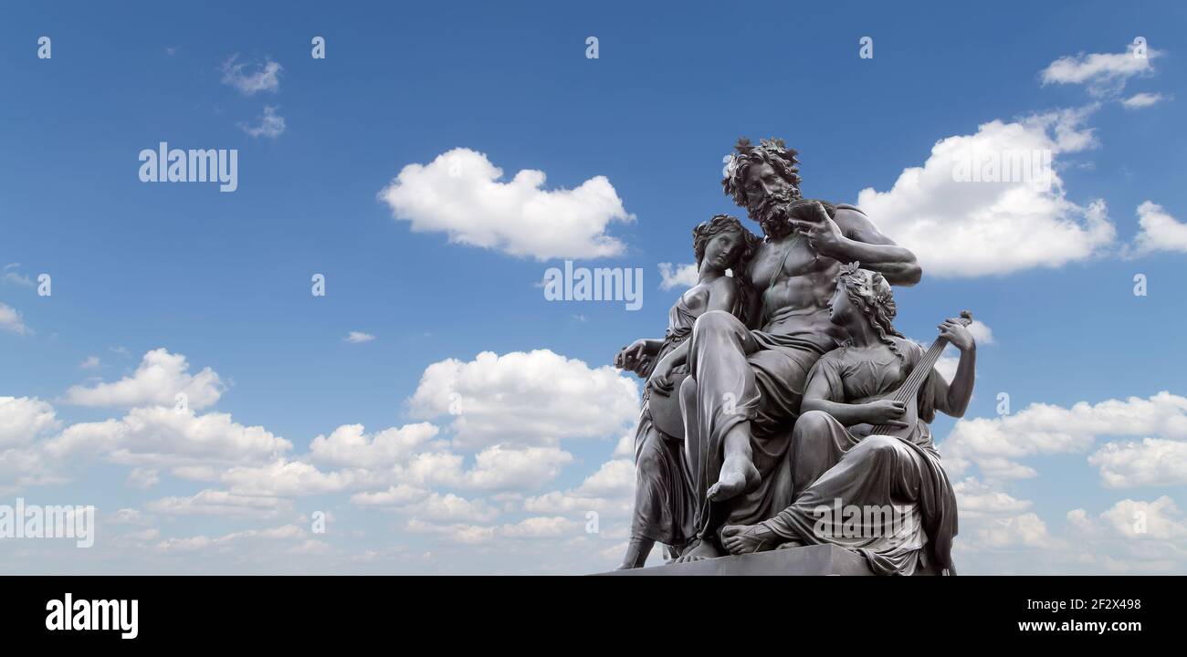 Sculpture on bruhl terrace hi-res stock photography and images - Alamy