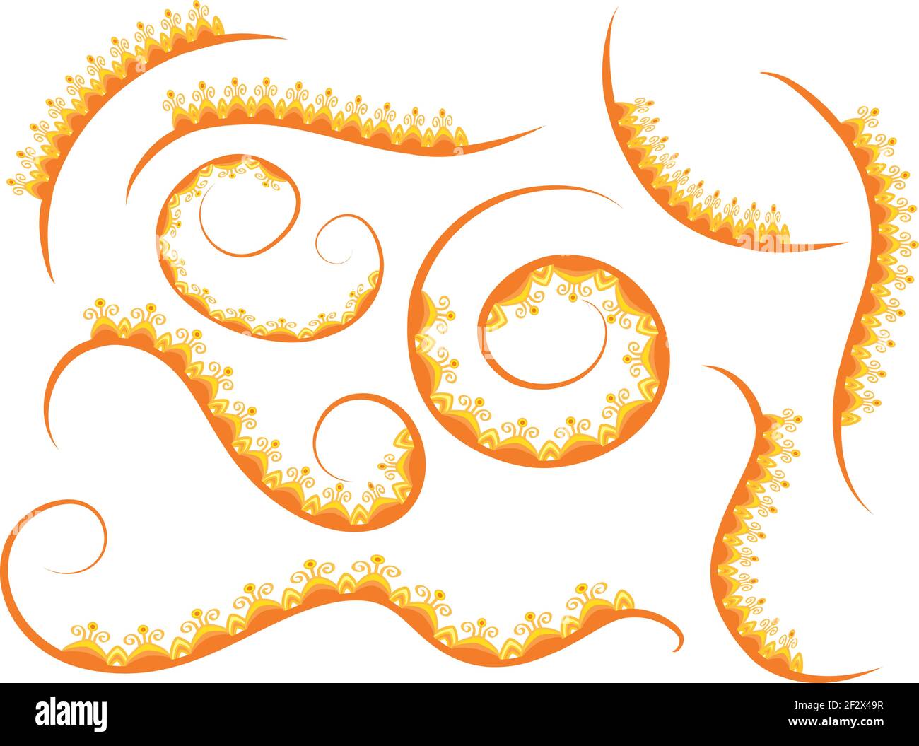 Lace design background set Stock Vector Images - Alamy