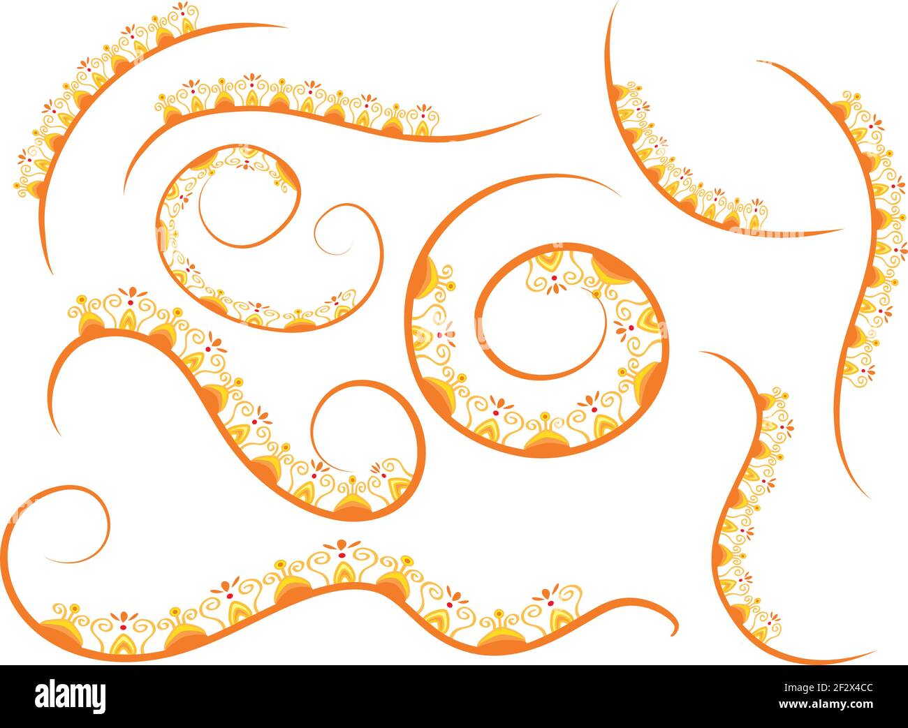 Lace design background set Stock Vector Images - Alamy