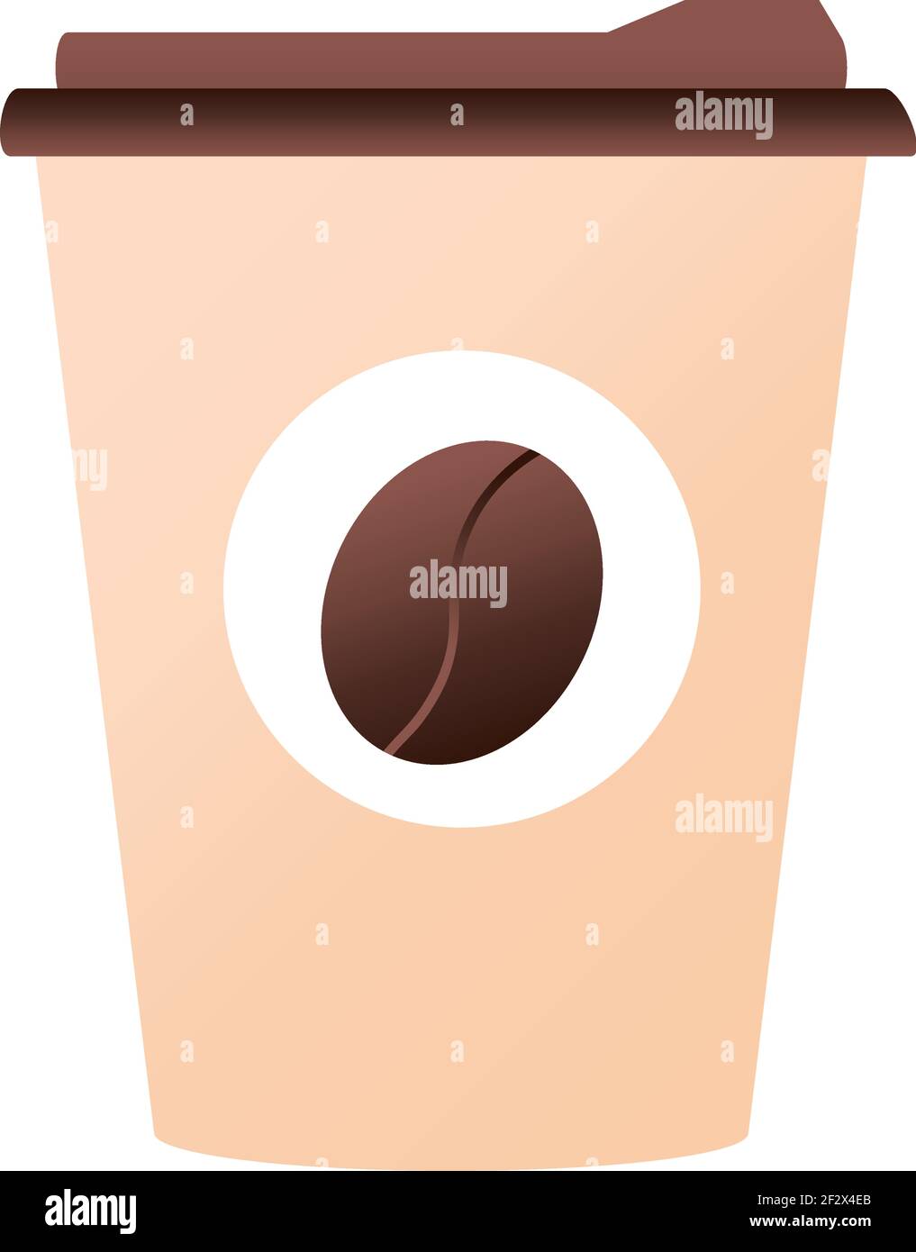 disposable coffee cup beverage isolated Stock Vector Image & Art - Alamy