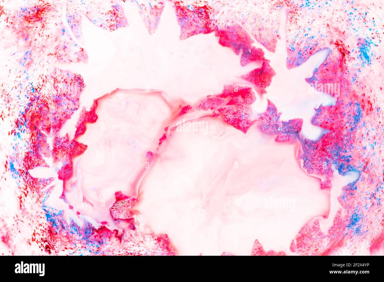 Fluid Art. Pink abstract texture. Liquid marble pattern. Abstract ink ...
