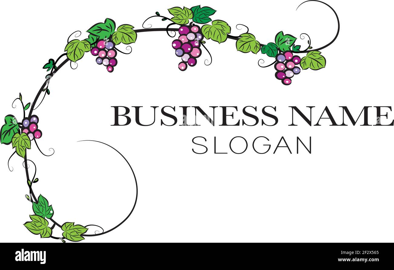 Grape frame background design Stock Vector Image & Art - Alamy