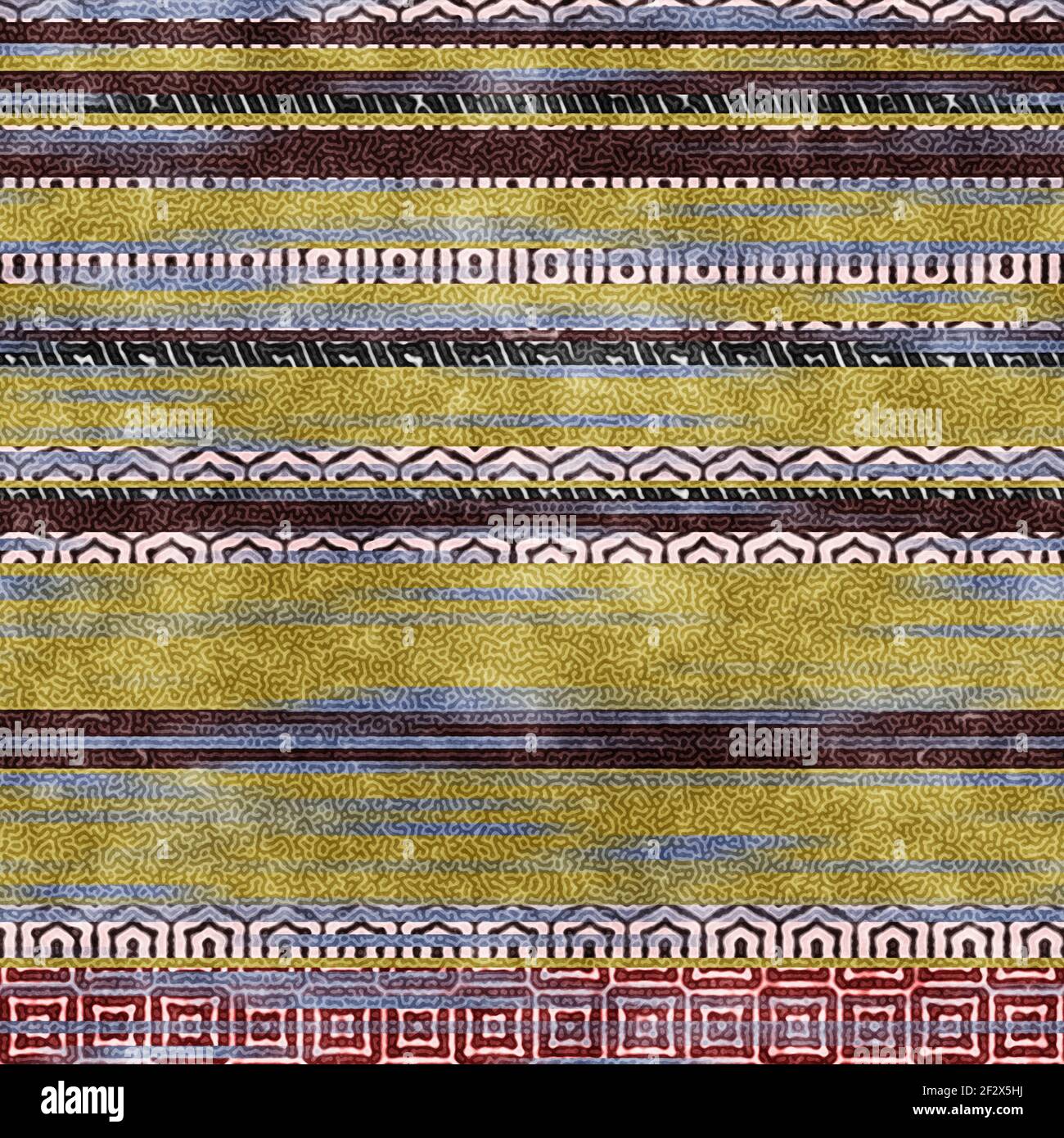 Seamless ethnic tribal pattern stripes rug design Stock Photo - Alamy