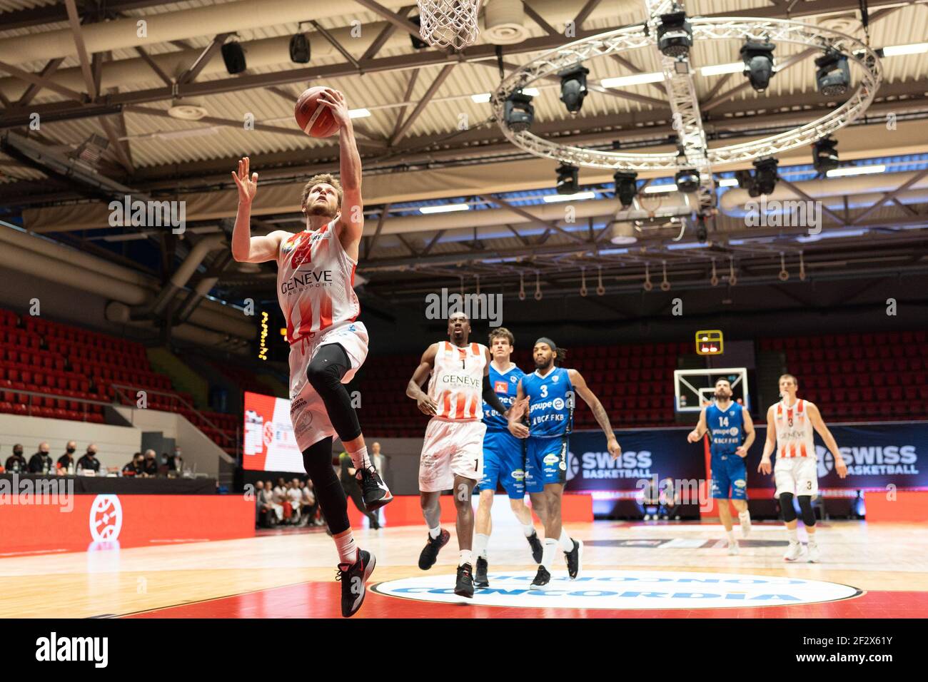 13.03.2021, Montreux, Salle du Pierrier in Montreux, SBL Cup semi-final ...