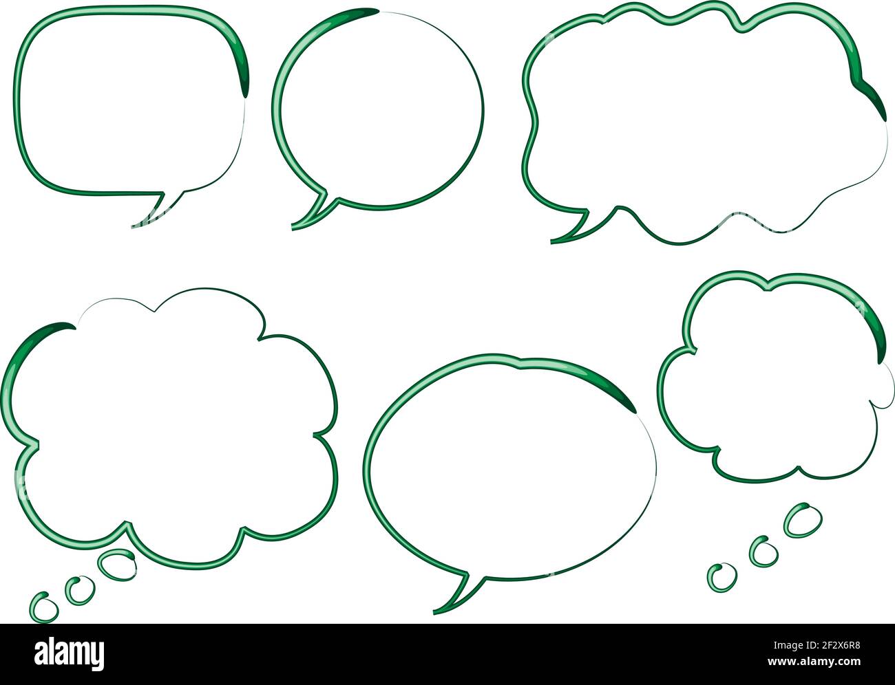 speech bubble set Stock Vector Image & Art - Alamy
