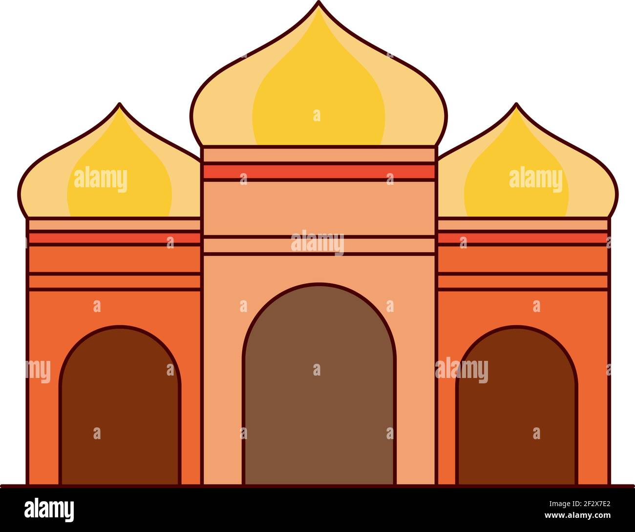 arabian mosque architecture design isolated Stock Vector Image & Art ...