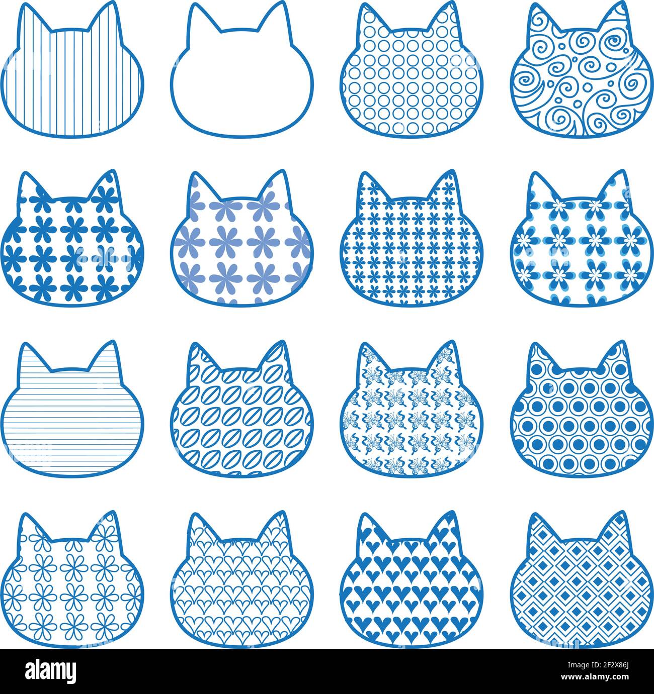 Cat face design hi-res stock photography and images - Alamy