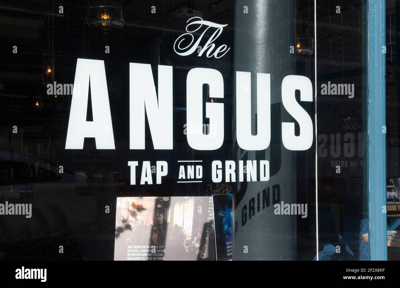 The Angus Tap and Grind bar and restaurant on Dale Street in Liverpool ...