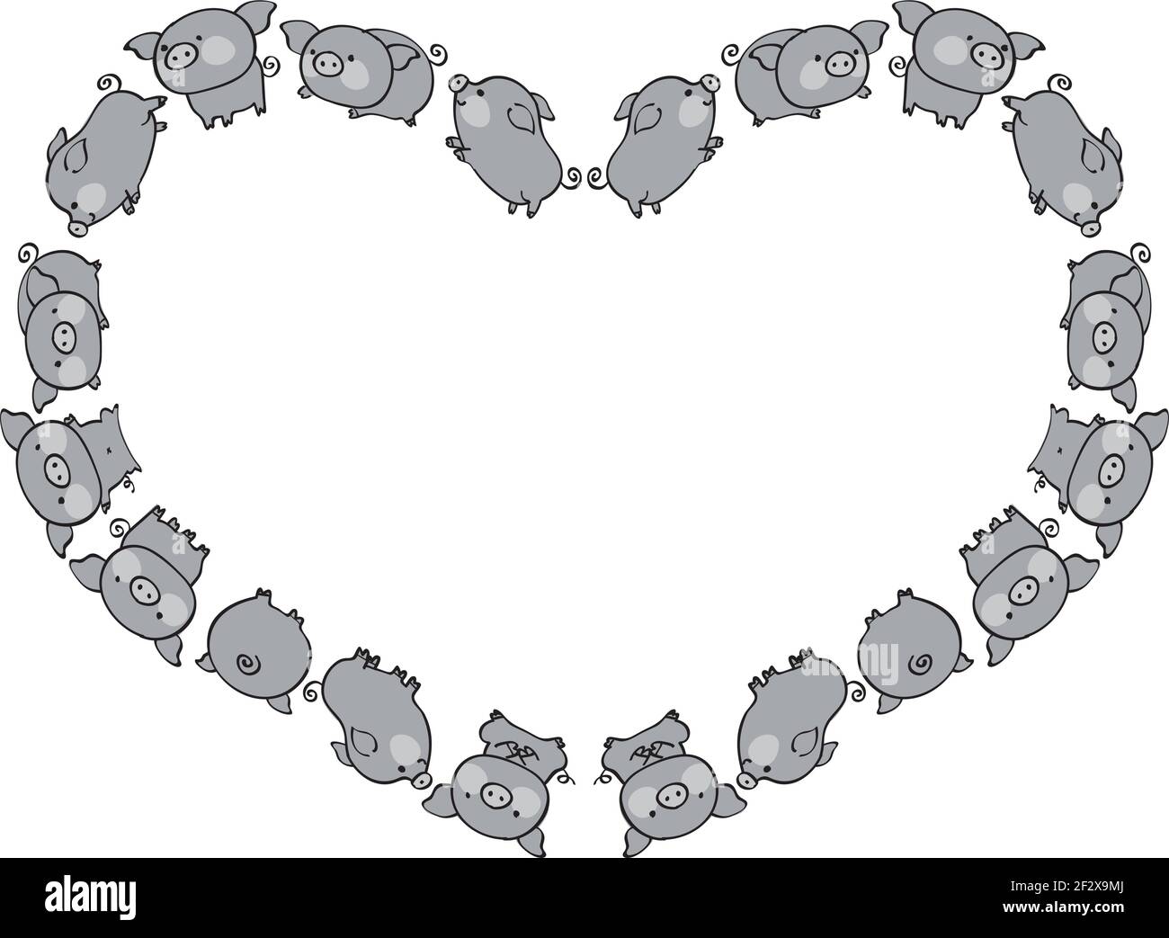 cartoon pig background Stock Vector Image & Art - Alamy