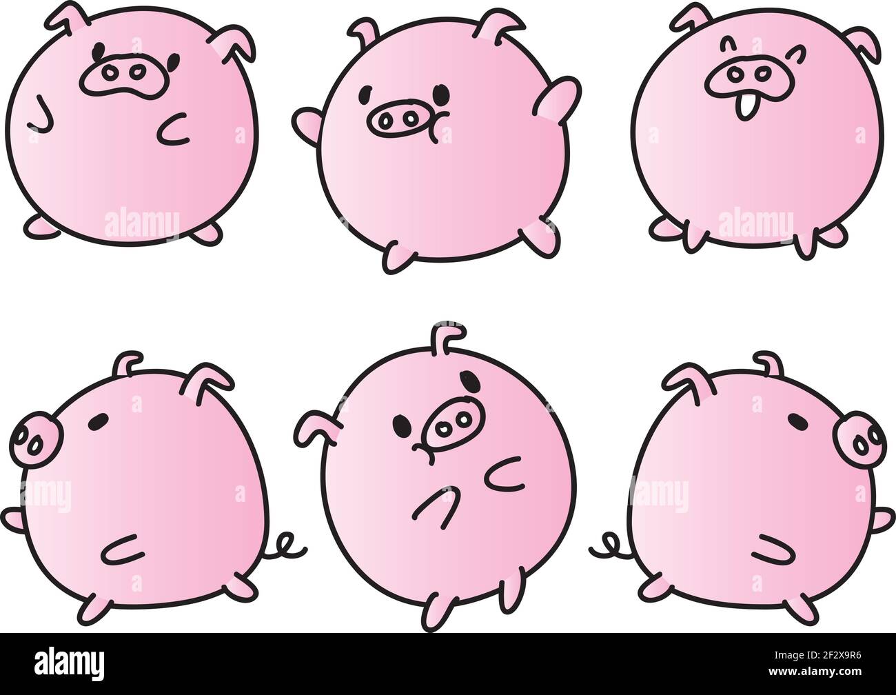 cartoon pig background Stock Vector Image & Art - Alamy