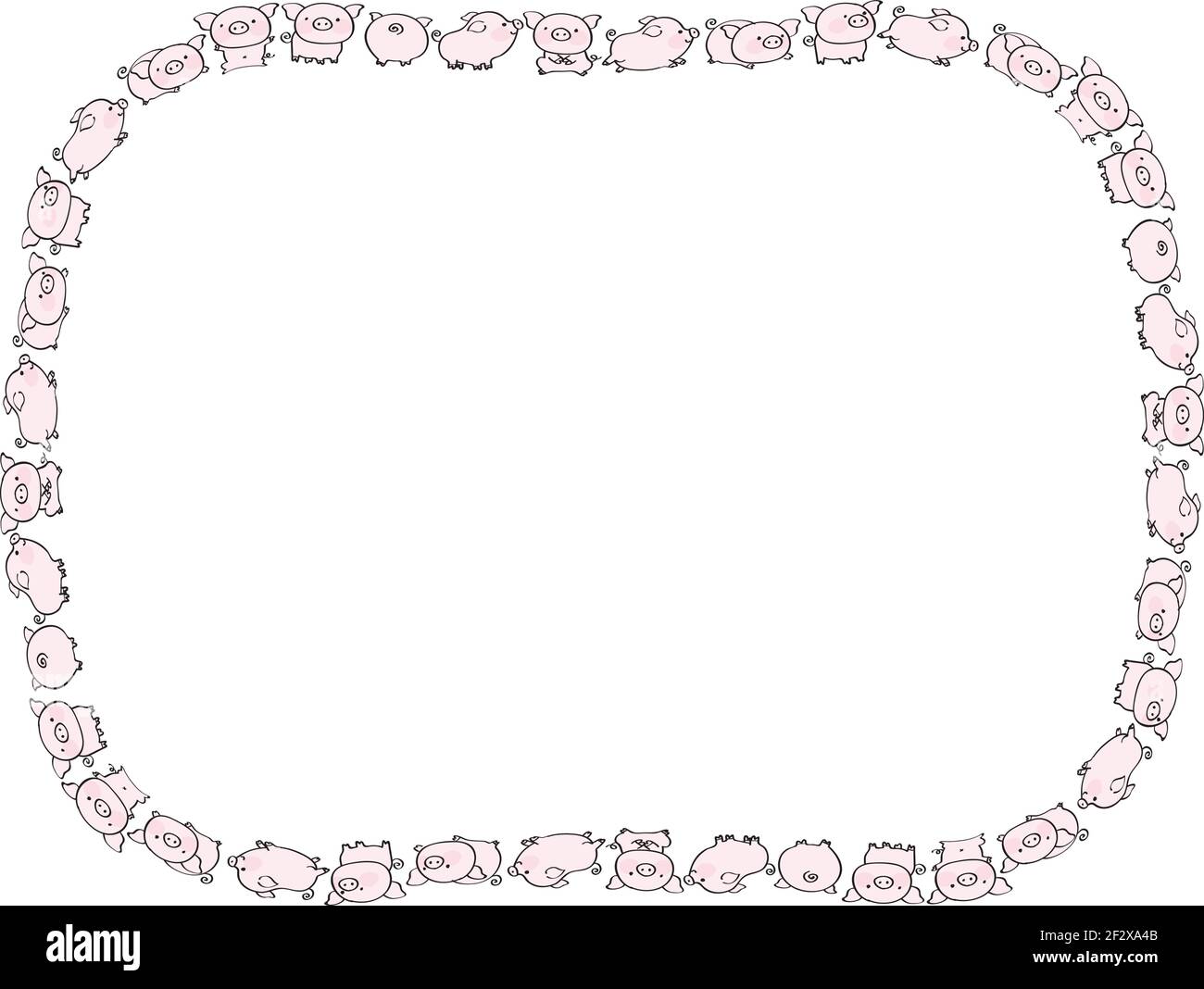 cartoon pig background Stock Vector Image & Art - Alamy